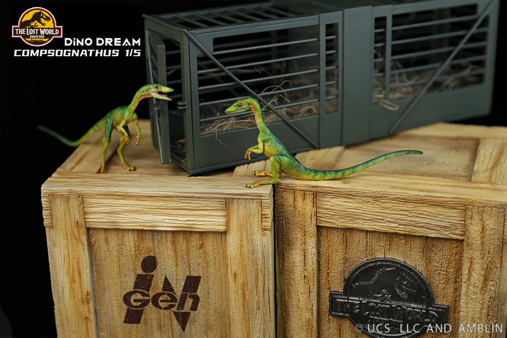 Dino Dream Jurassic Park The Lost World Compsognathus with Cage 1/5 Sc ...