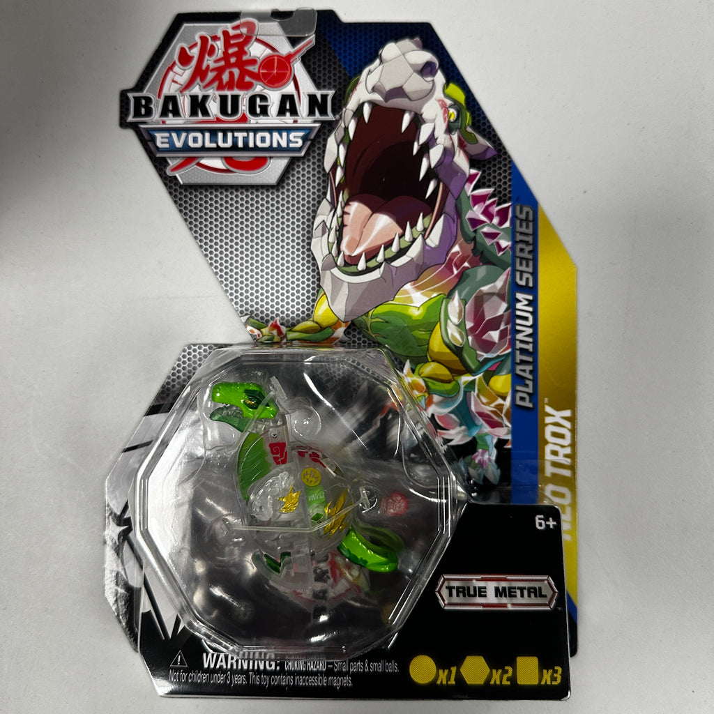 Bakugan Evolutions Platinum Series Neo Trox (Clear/Red Patches on Back ...