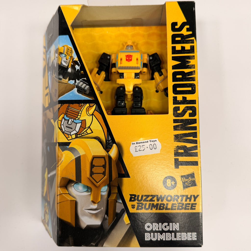 Transformers Buzzworthy Bumblebee Deluxe Origin Bumblebee – In Demand Toys