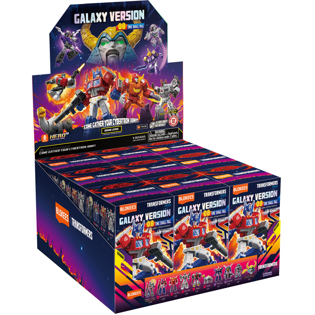 Transformers Blokees Galaxy Version 08 One Shall Fall (SEALED BOX OF 9 ...
