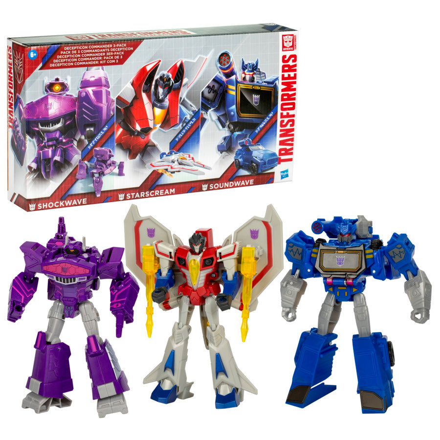 Transformers Decepticon Commander 3 Pack - Shockwave, Starscream & Sou ...