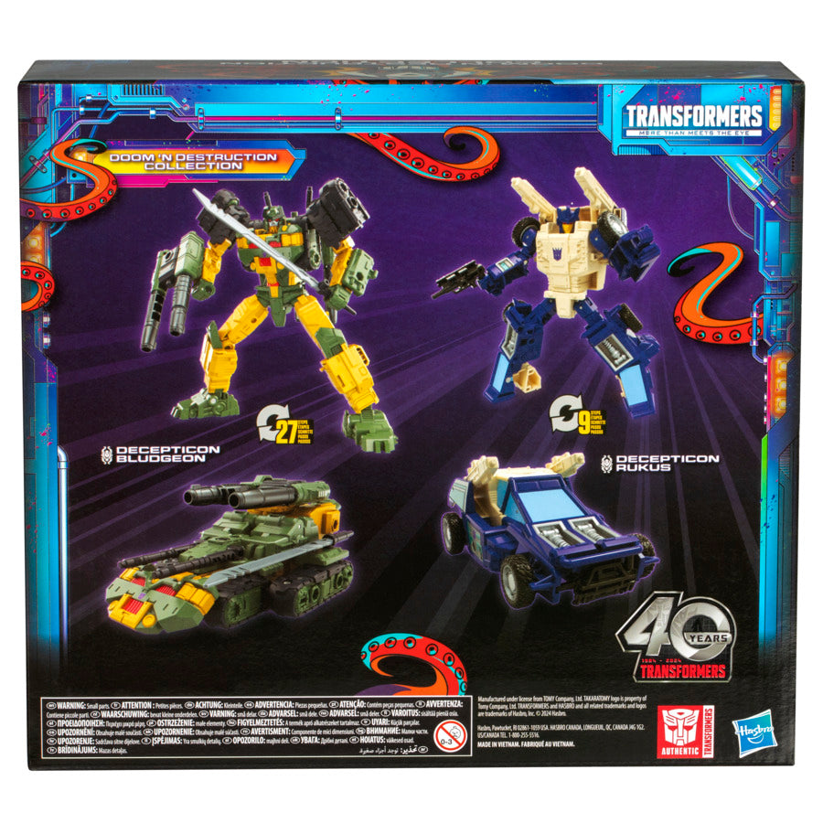 Transformers Legacy United Doom & Destruction - Ruckuss & Bludgeon – In ...
