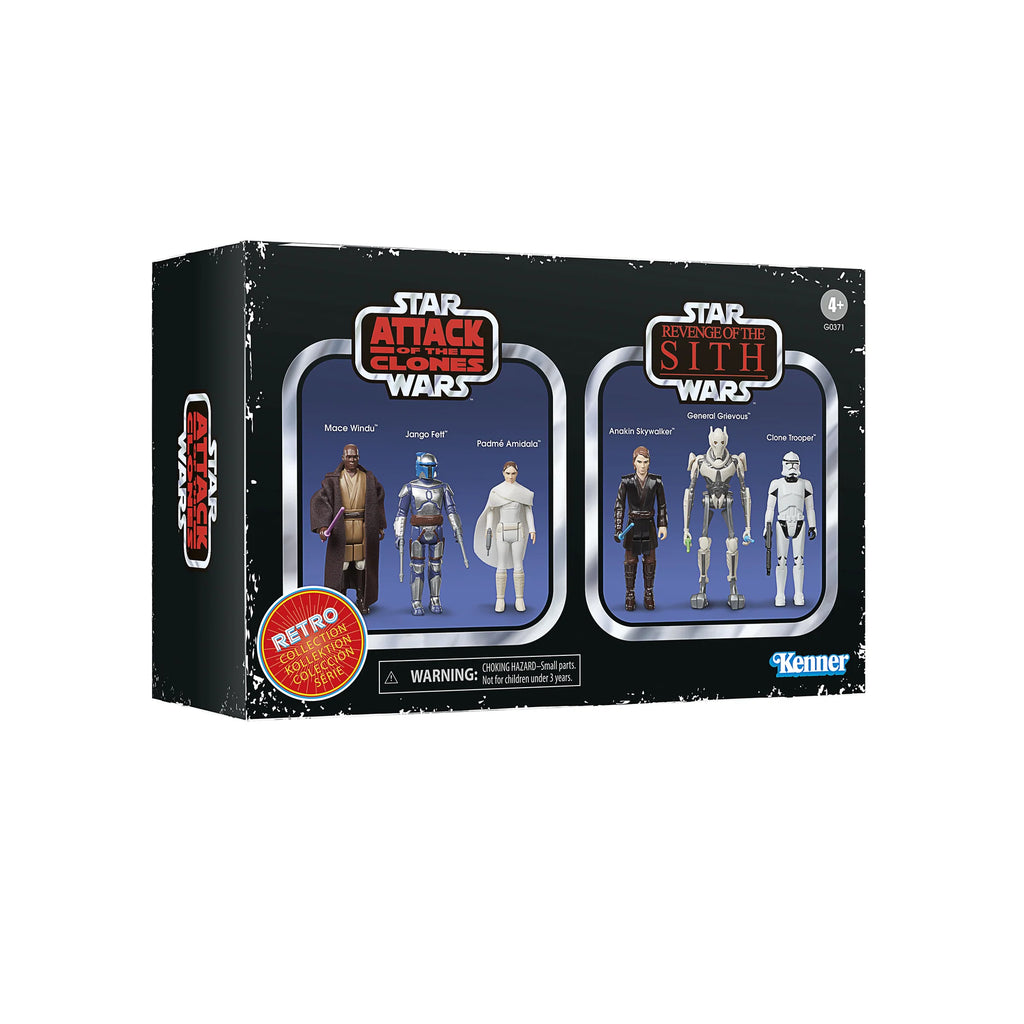 Star Wars Retro Collection Episode II & Episode III 6 Figure Box Set ...